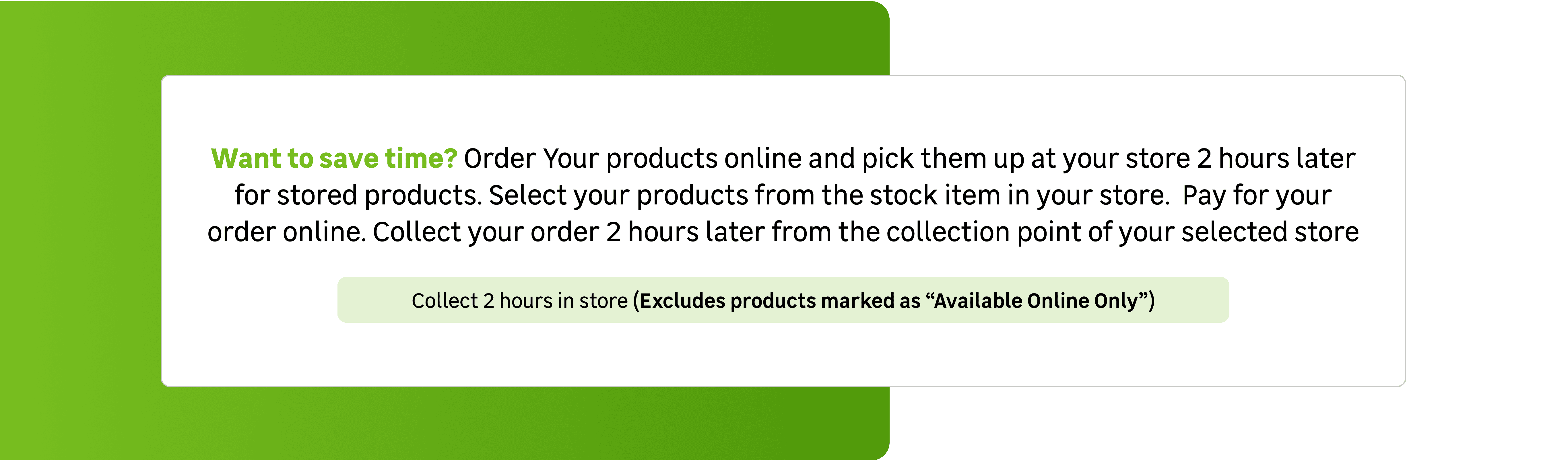 Pickup Your Order In-Store | Fast & Easy Collection